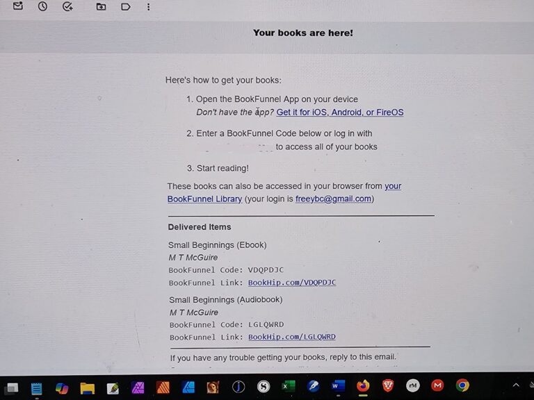 How to load your ebook from bookfunnel - Hamgee University Press