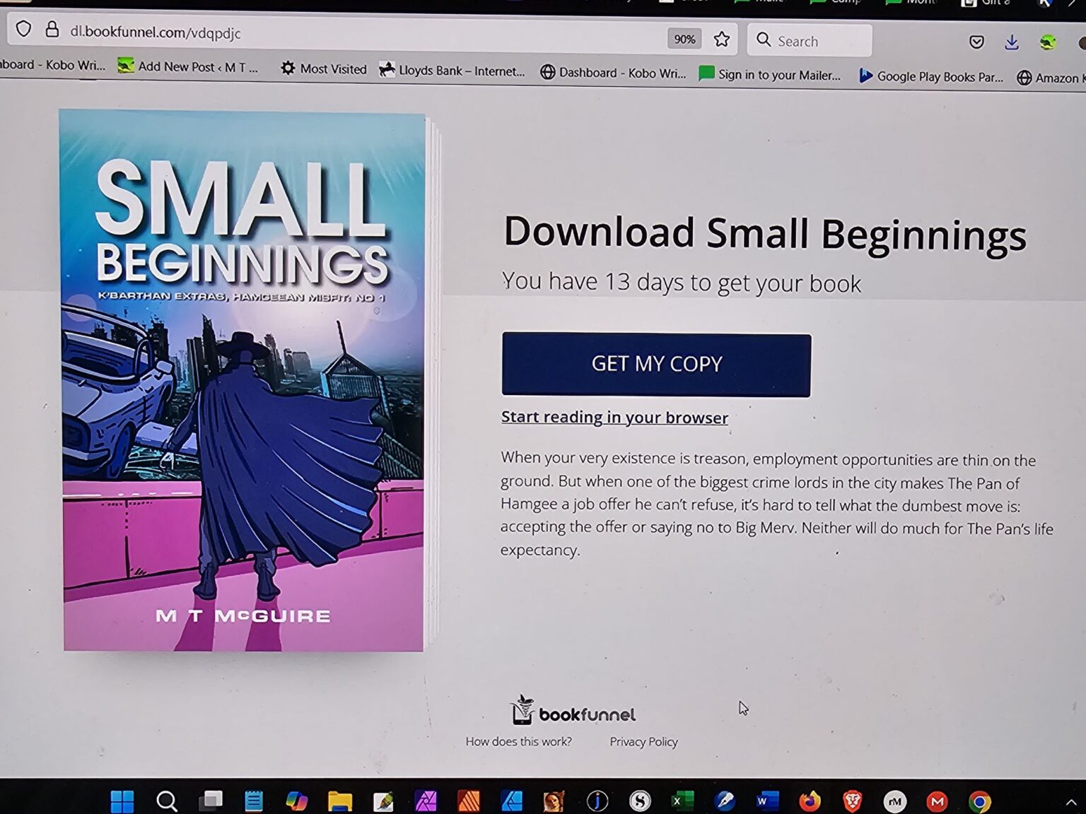 How to load your ebook from bookfunnel - Hamgee University Press